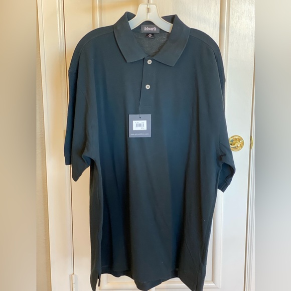 Ashworth | Shirts | Mens Ashworth Golf Polo Shirt In Black Cotton ...